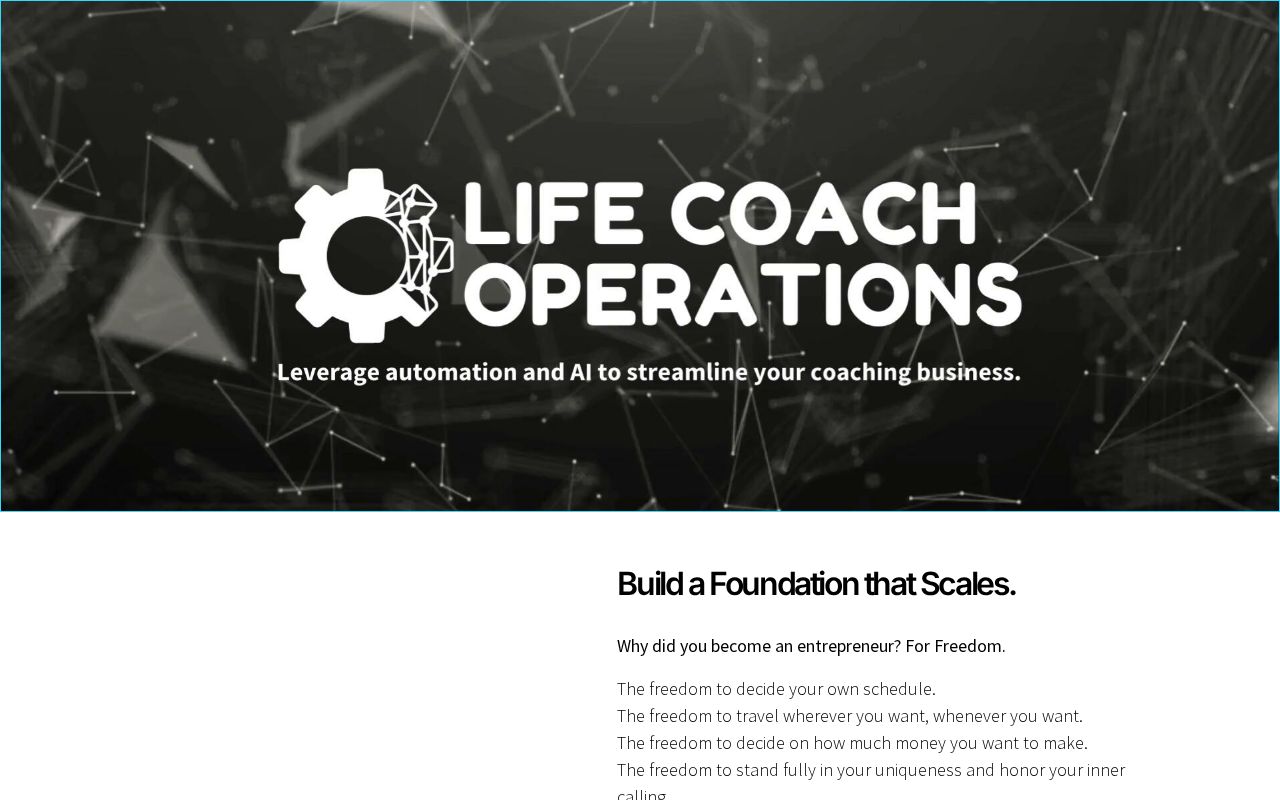 Life Coach Operations